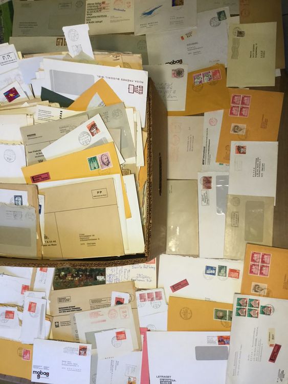 Posten Sammlung Lot 177 kg Briefmarken CH Ausland Fundgrube (Gebraucht ...