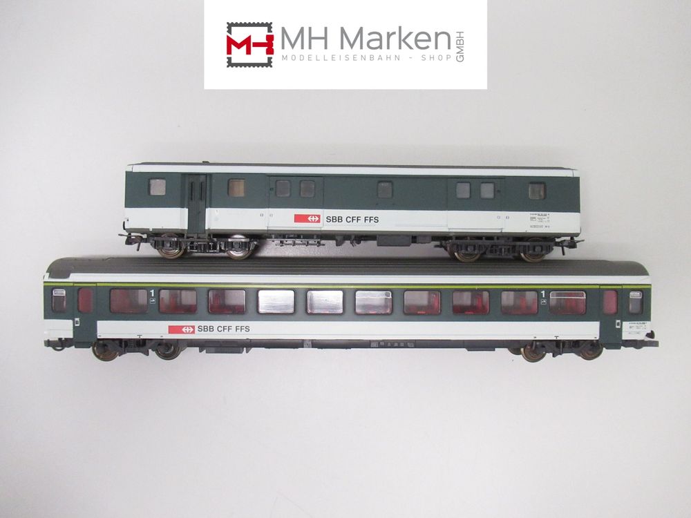 Roco 44334 + 44471 1.Kl. + Packwagen SBB DC GS H0 (Gebraucht) in Basel ...
