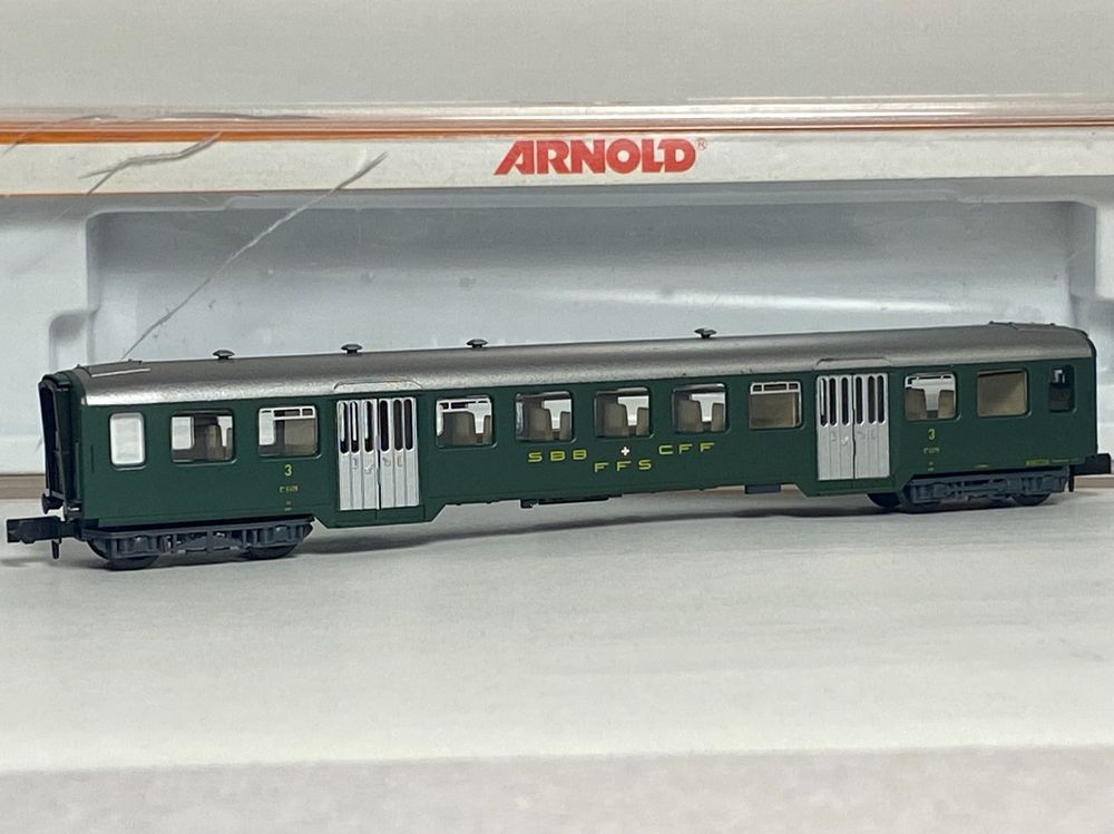 Spur N - SBB - Arnold Leichtstahlwagen C4ü Epoche III -3718 (Gebraucht ...
