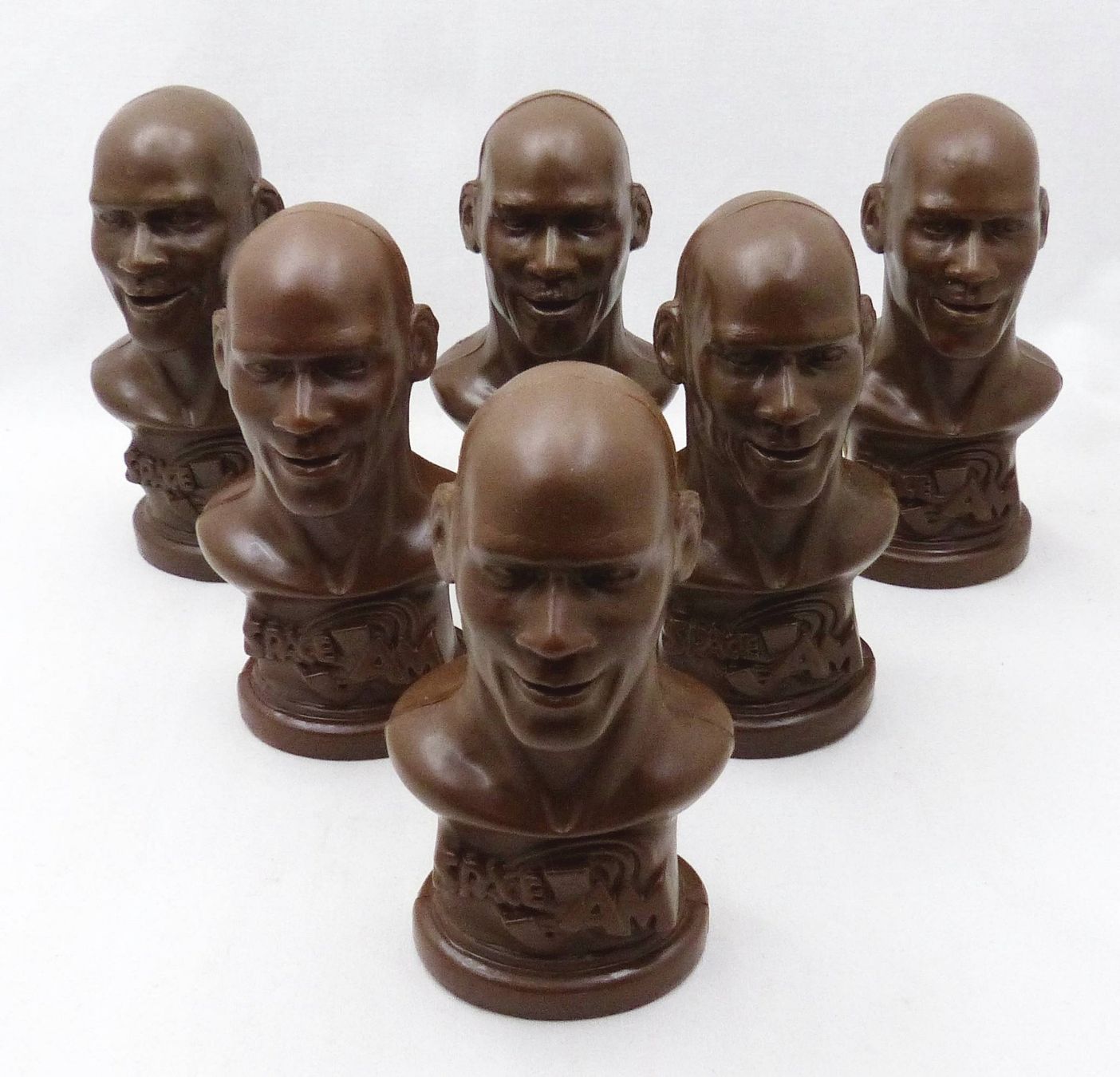 MICHAEL JORDAN BASKET LOT 6 SPACE JAM GUMS TROPHY BUST 1996 (Neu ...