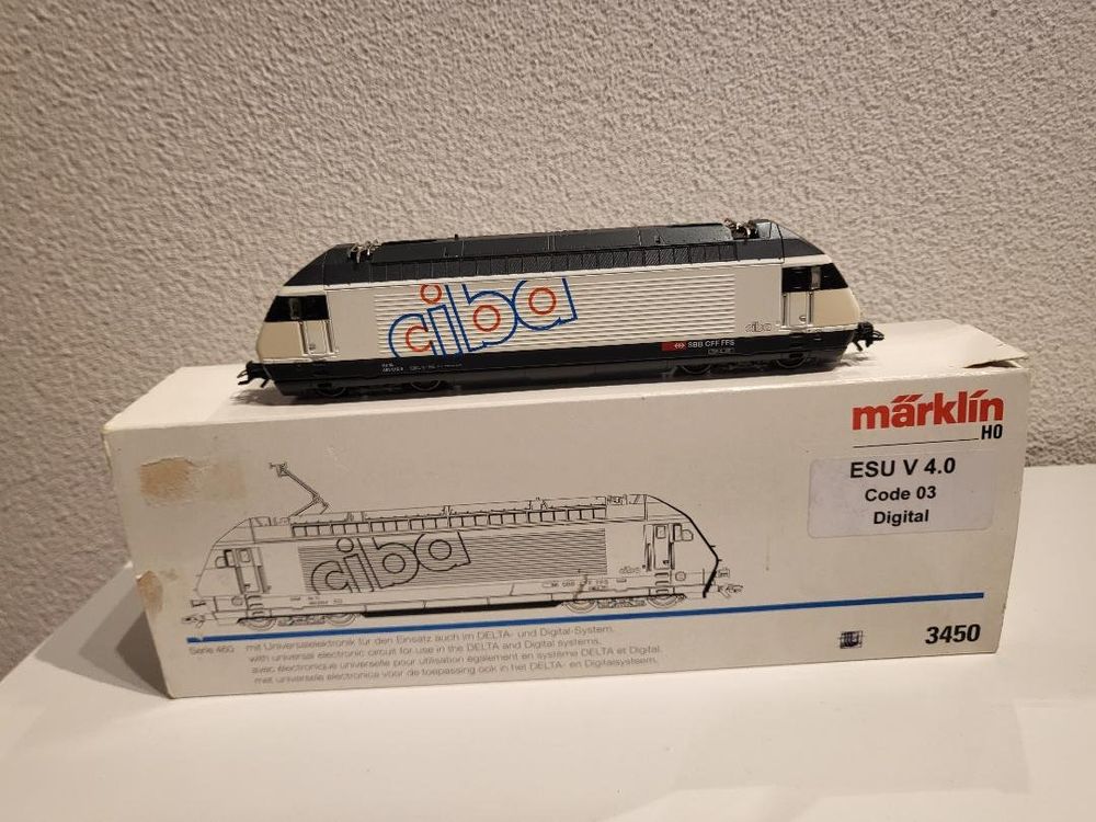 Märklin 3450 Ciba Lok mit Delta Decoder, schön, läuft nicht (Defekt) in ...