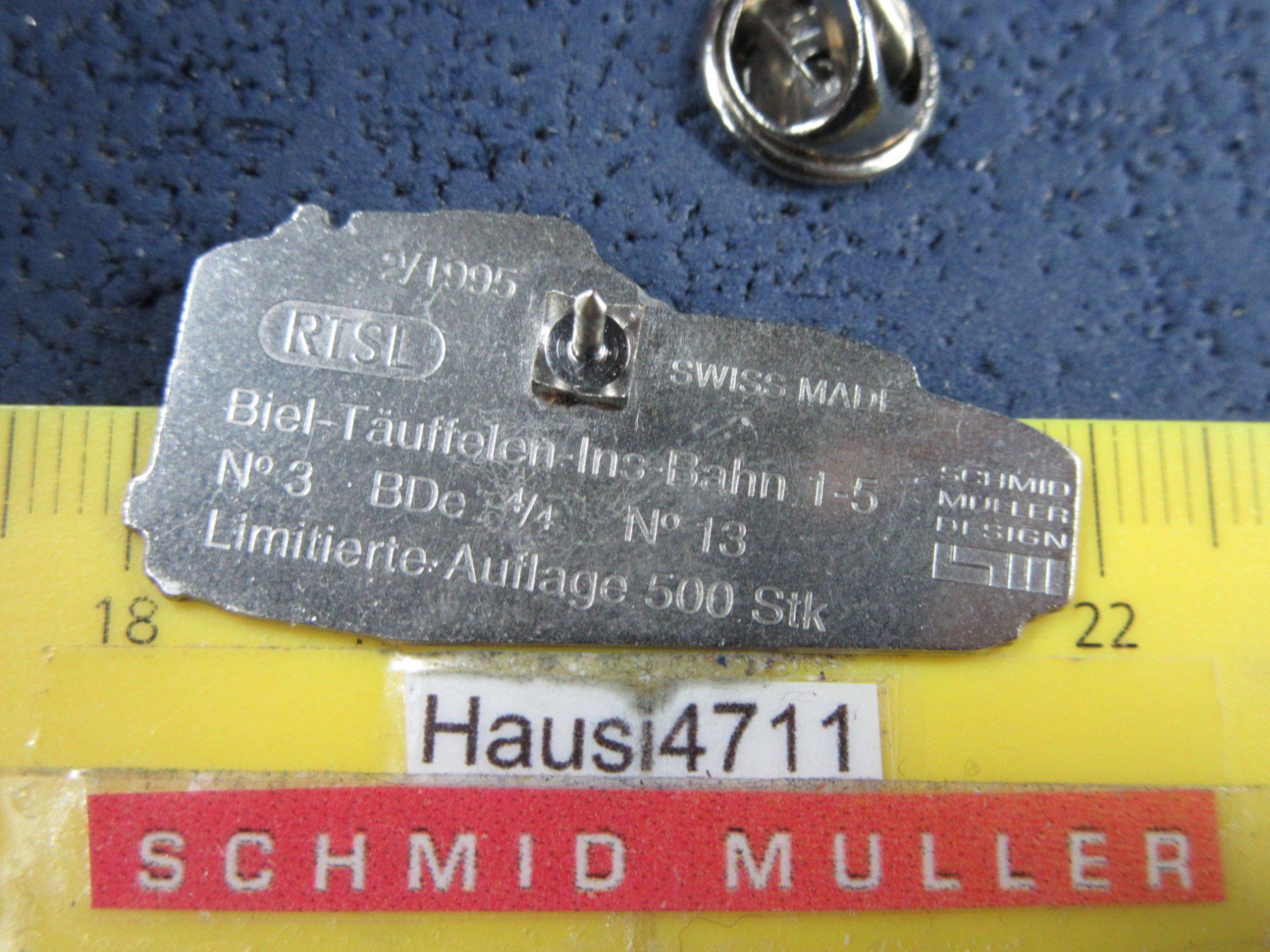 SWISS-MADE HIGH-TECH SMD PIN BTI BDe4/4 NO.13 SCHMID-MÜLLER (Gebraucht ...