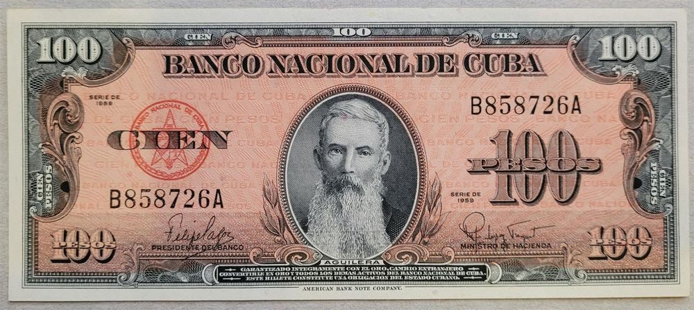 100 PESOS / KUBA/CUBA 1959 | Kaufen auf Ricardo