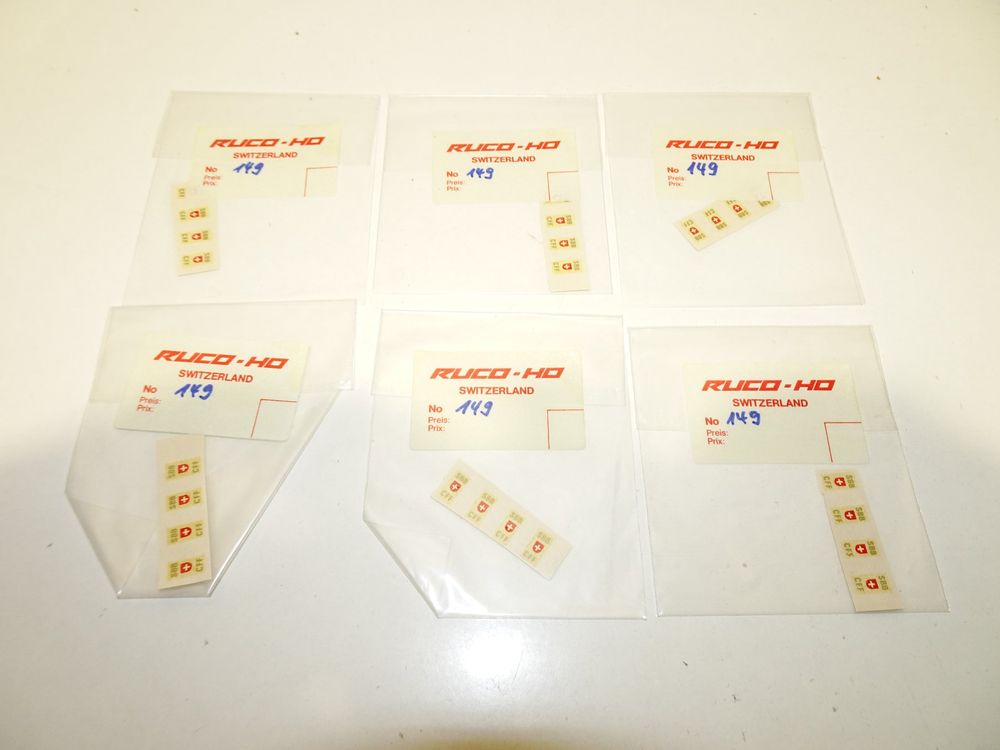 6 RUCO Bögen Schiebebilder Decals SBB CFF Wappen Nr. 149 | Acheter sur ...