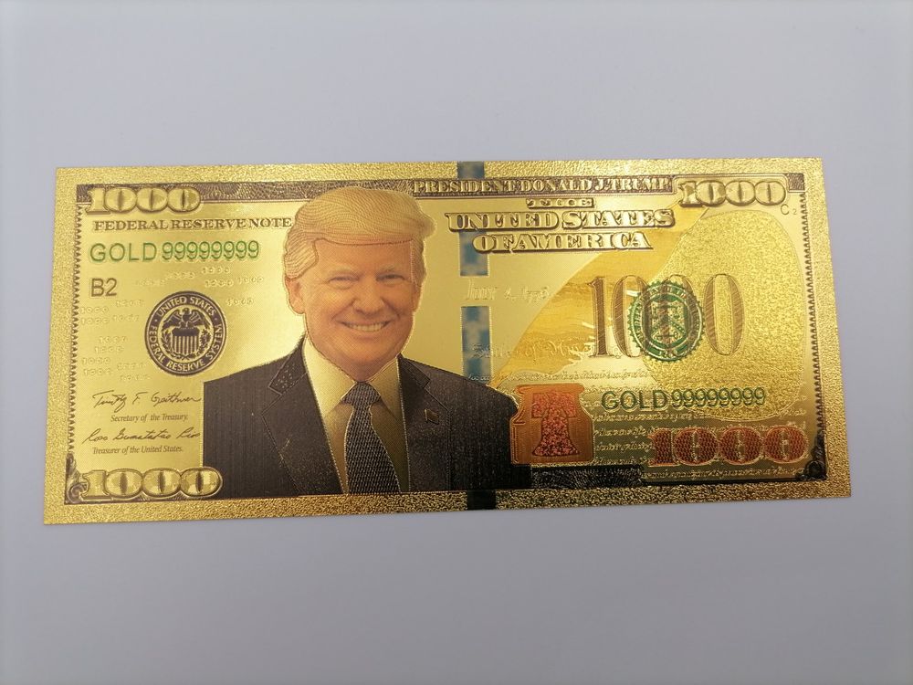 ♦Trump♣ 2020 Gold Banknote | Kaufen auf Ricardo