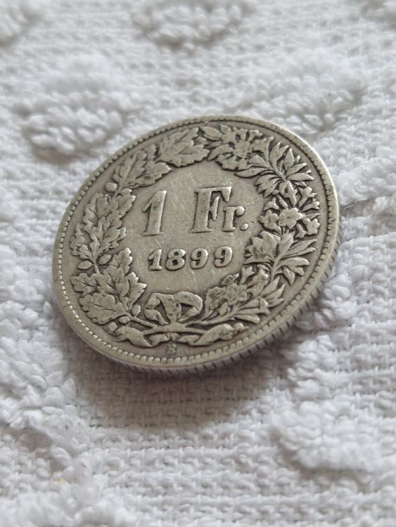 Silbermünze 1Fr. 1899 Schweiz | Kaufen auf Ricardo