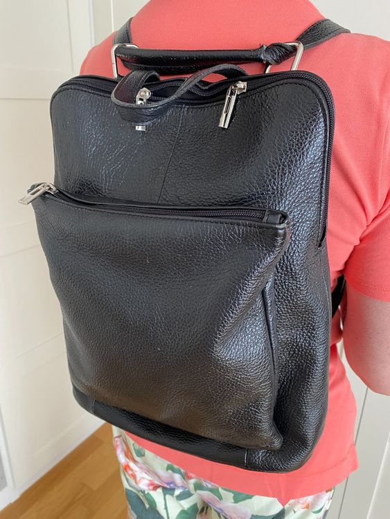 Tasche Rucksack aus Leder mit 5 Fächer alle Schliessbar (Neu (gemäss ...