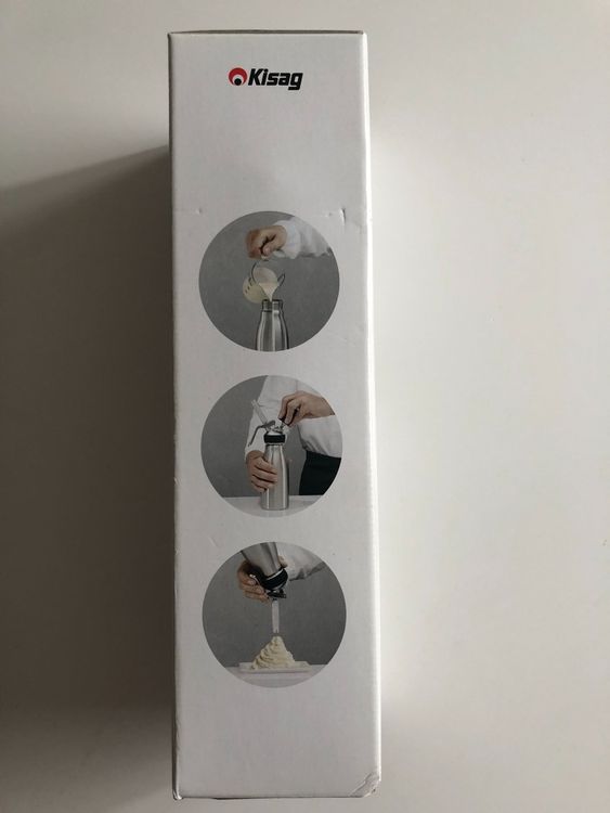 KISAG Edelstahl Rahmbläser 0,5l + 10 Kapseln OVP | Kaufen auf Ricardo