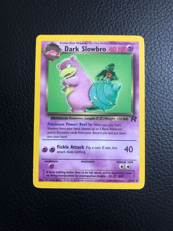 2000 Team Rocket Dark Slowbro rare 29/82 Ab 1 (Gebraucht) in Paradiso ...