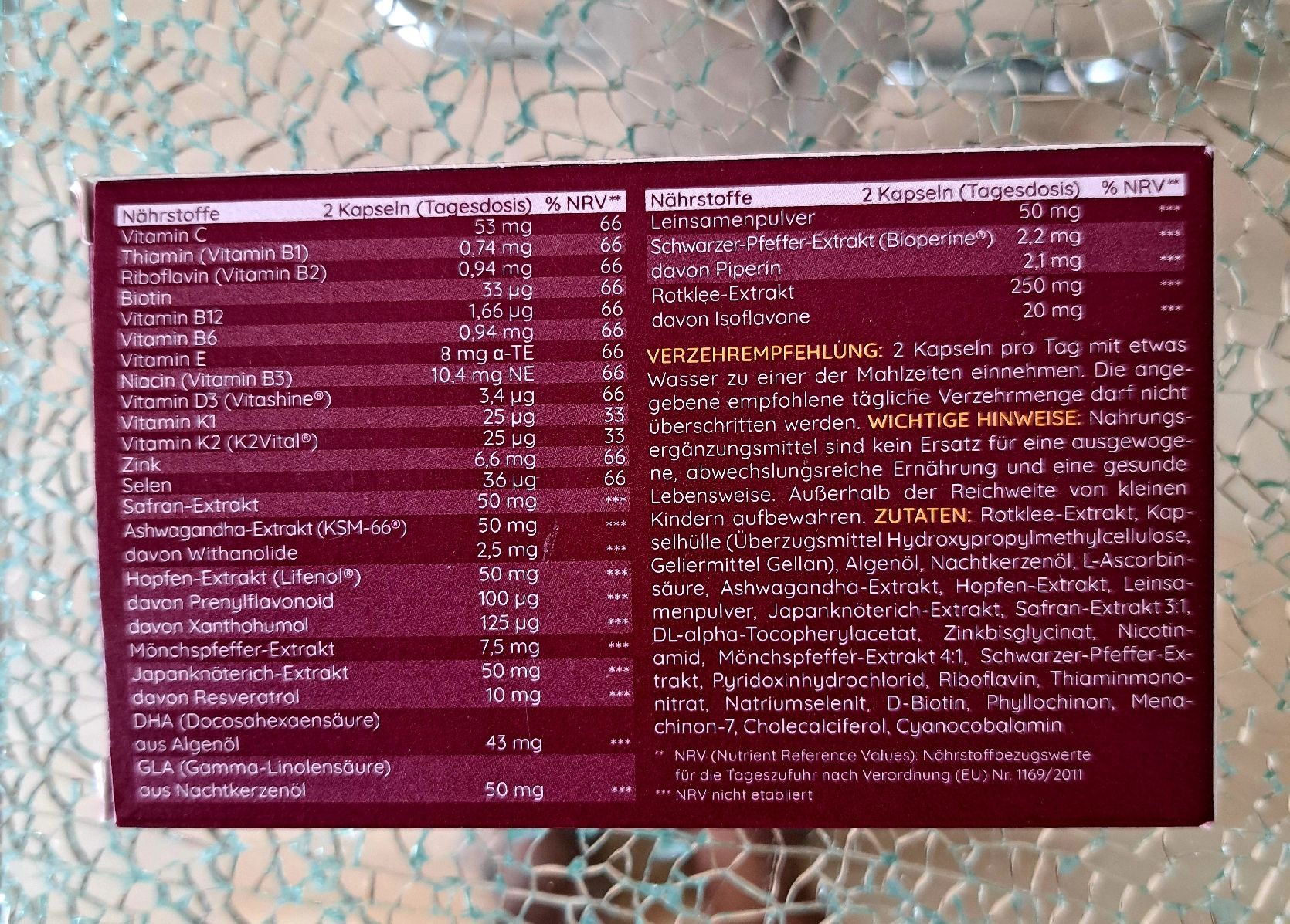 Menova - Nährstoffe zur Unterstützung in den Wechseljahren (Neu (gemäss ...