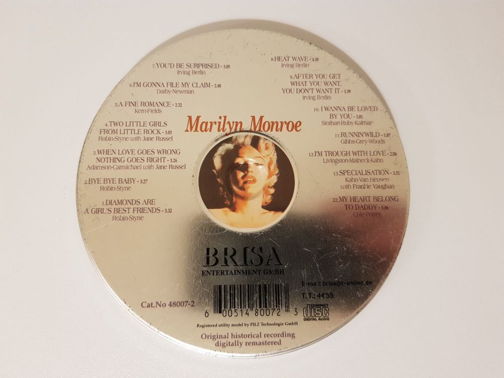 Marilyn Monroe CD (Gebraucht) in Münchenstein für CHF 5 – mit Lieferung ...