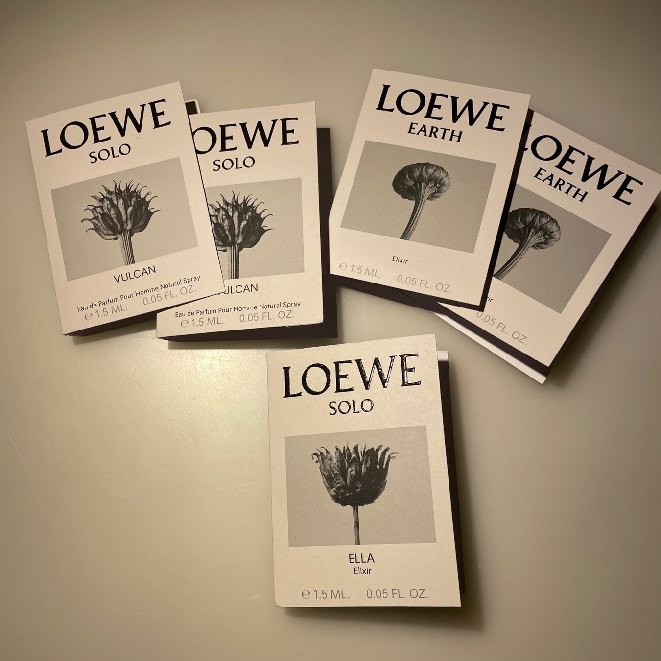 Parfum Muster Loewe Vulcan, Elixir, Ella edp je 1.5ml (Neu (gemäss ...