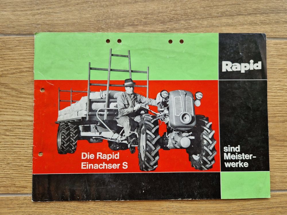 Original Prospekt Rapid Spezial Einachstraktor (Gebraucht) in Dürnten ...