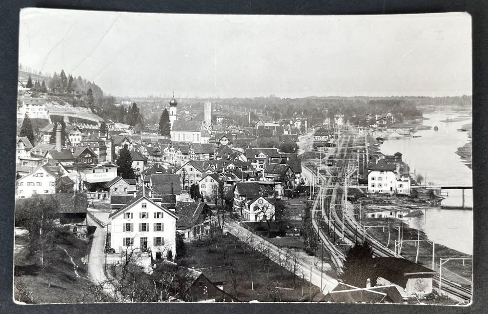 Rheineck SG mit Bahnhof/ Malzerei Fotokarte 1919 (Gebraucht) in Wabern für CHF 4.6 – nur ...