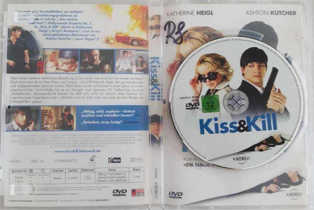 🎞️DVD - Kiss & Kill Action mit Ashton Kutcher | Kaufen auf Ricardo