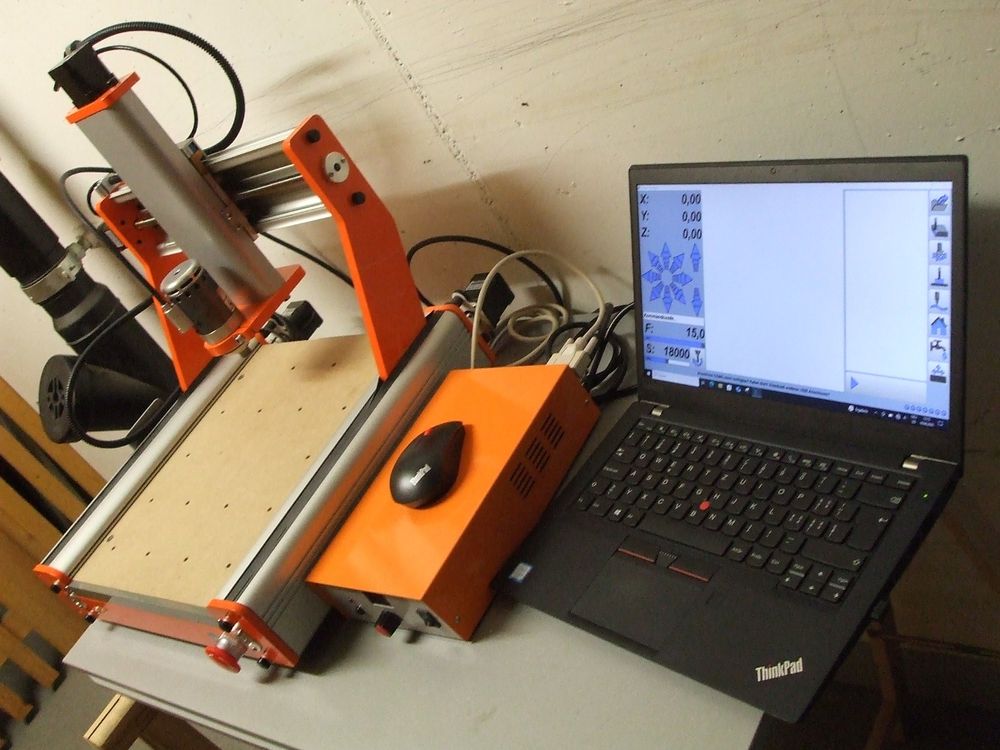 STEPCRAFT CNC mit HF Spindel Estlcam Software und Laptop (Neu (gemäss ...