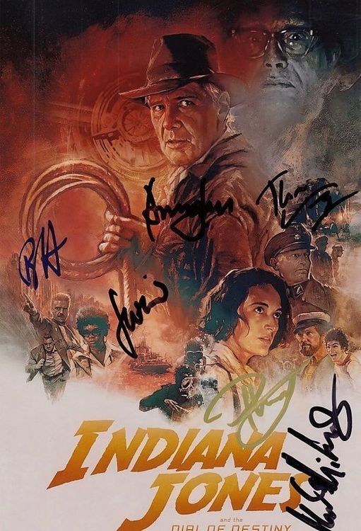 INDIANA JONES and THE DIAL OF DESTINY top CAST / AUTOGRAMME | Kaufen ...