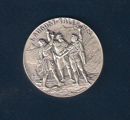 CH Medaille SILBER 900 UNZ 1.August-Taler 1982 (Neu (gemäss Beschreibung)) in Bellinzona für CHF ...