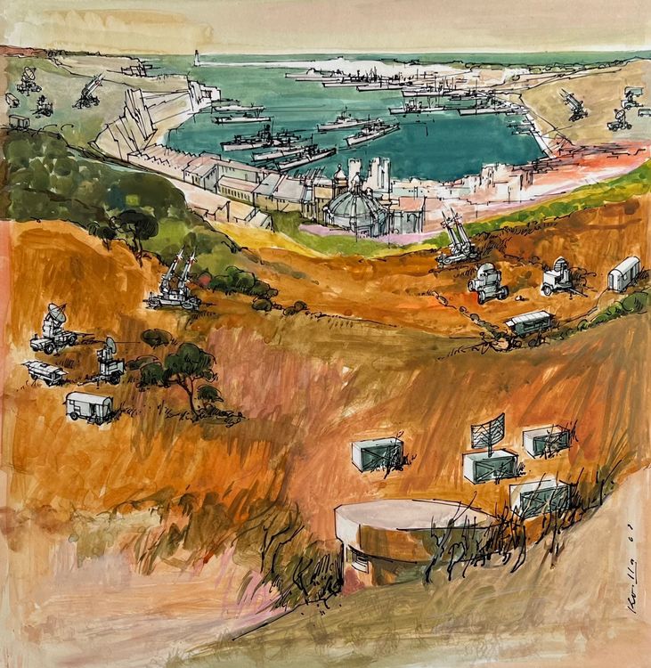 Alfred KOELLA, 6 Tage Krieg Aquarell (Gebraucht) in Zürich für CHF 5 ...
