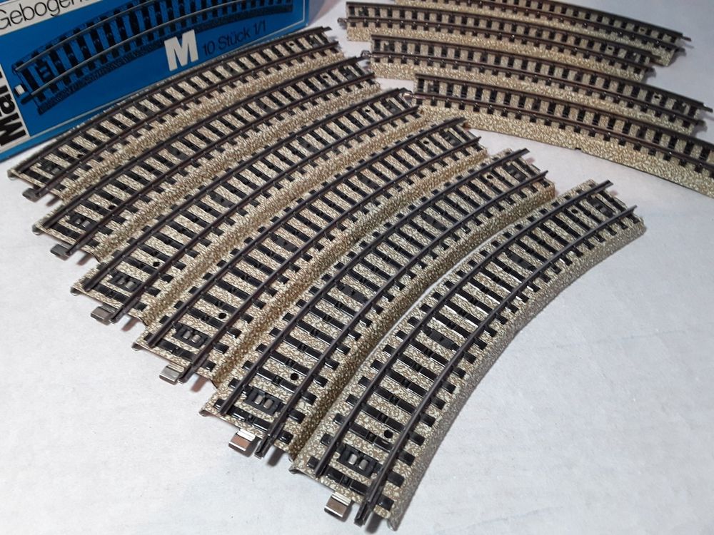 Märklin 5100 _ M Gleis ____ 10 x Kurve ___ mit OVP _ Spur H0 (Gebraucht ...