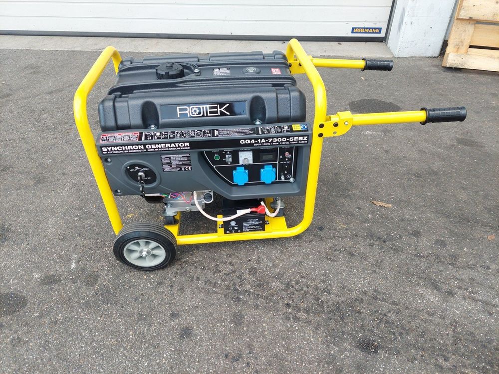 Benzingenerator !Aktion! Rotek 6,3 KW/ 50H/230Vz | Kaufen auf Ricardo