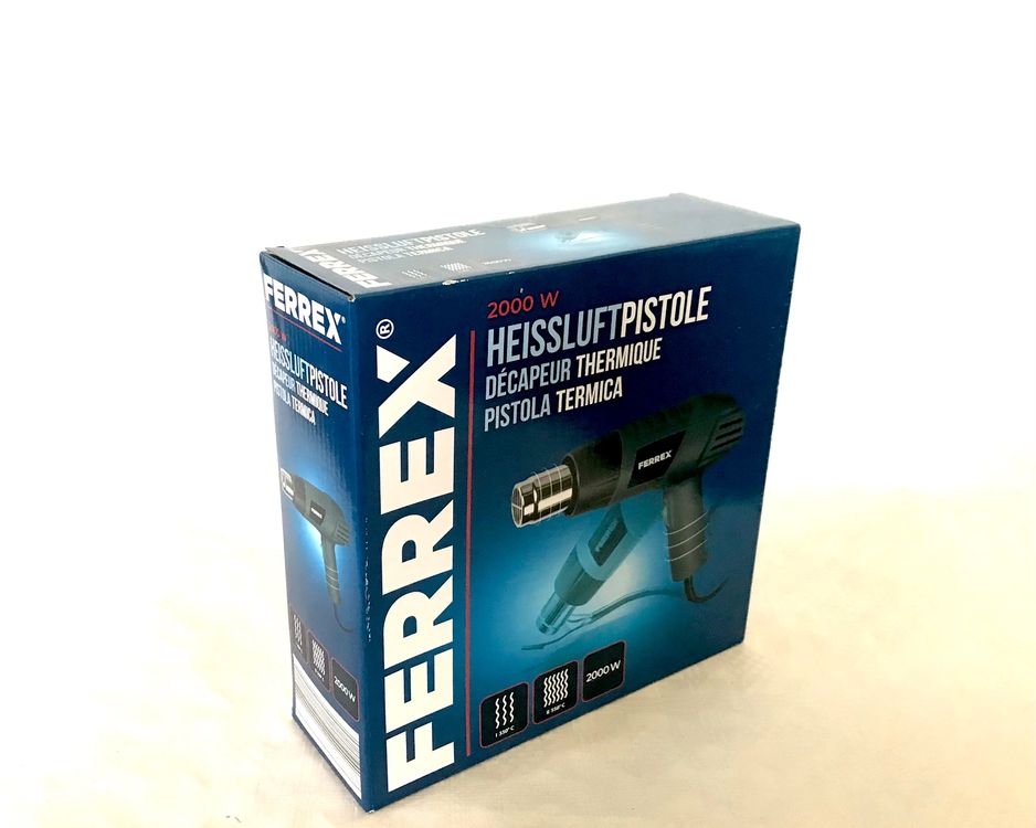 Ferrex Heissluftpistole 2000W, New (Gebraucht) in Zürich für CHF 20 – mit Lieferung auf Ricardo ...