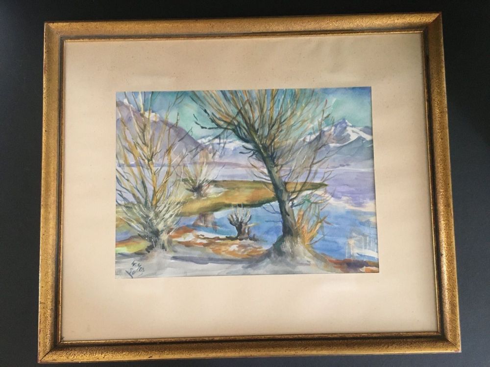 Der Bergsee 1950, sig. Walter Merz (Gebraucht) in Winterthur für CHF 13 ...