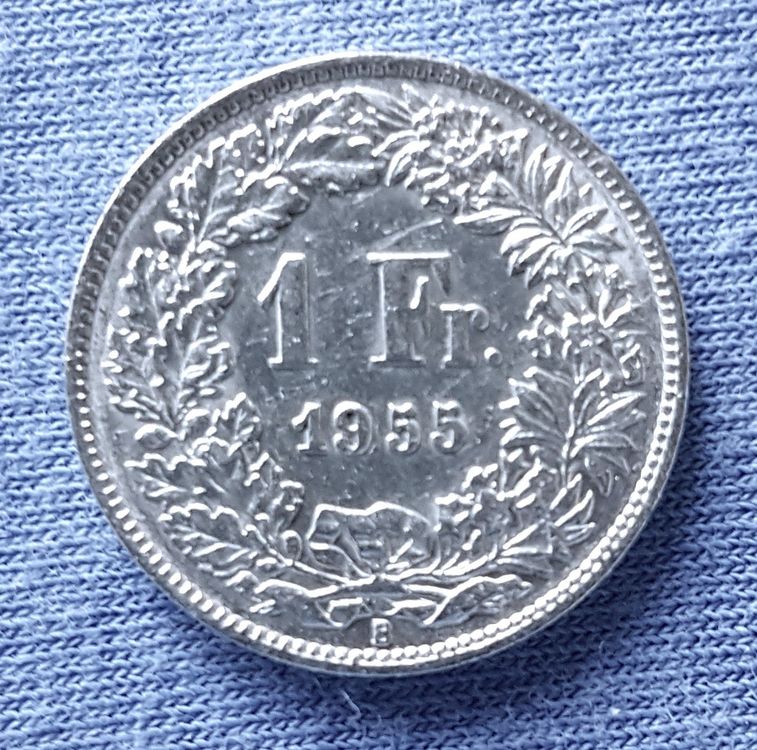 Rarer 1 Franken 1955 (Auflage nur 194’000 St.) ab nur 1 Fr ! (Gebraucht) in Camignolo für CHF 18 ...