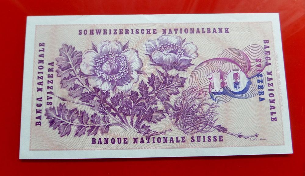 ALTE SCHWEIZER 10 Fr NOTE Keller bis neuwertig wenig gebrau- | Kaufen ...