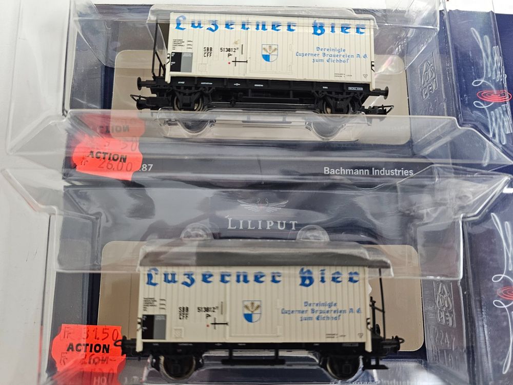 Liliput L224850 X 2 wagons LUZERNER BIER CFF dès1.-fr (Gebraucht) in bassecourt für CHF 56 – mit ...
