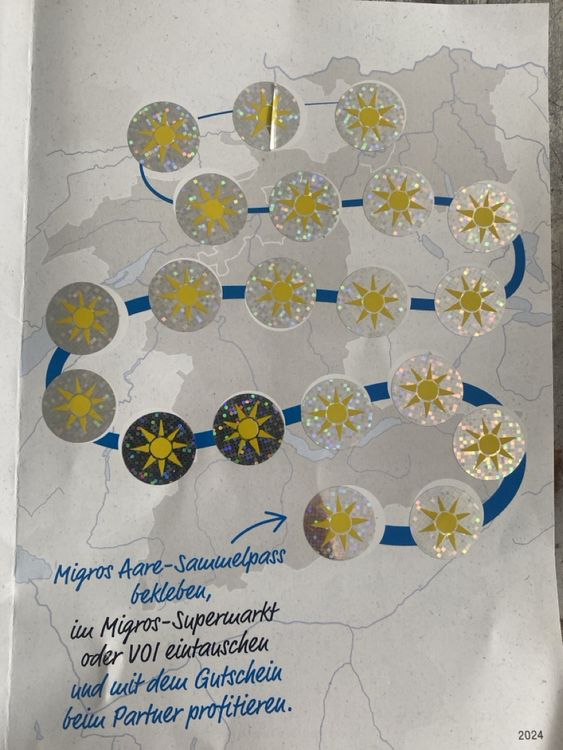 Migros Aare Sammelpass 1 volle Karte (Neu (gemäss Beschreibung)) in Tägerig für CHF 8 – mit ...