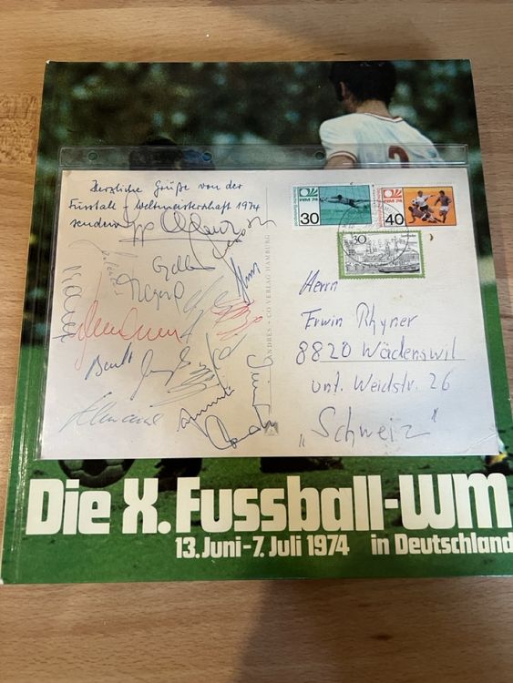 WM 1974 Buch mit Autogrammen, Rarität für Sammler (Neu (gemäss ...