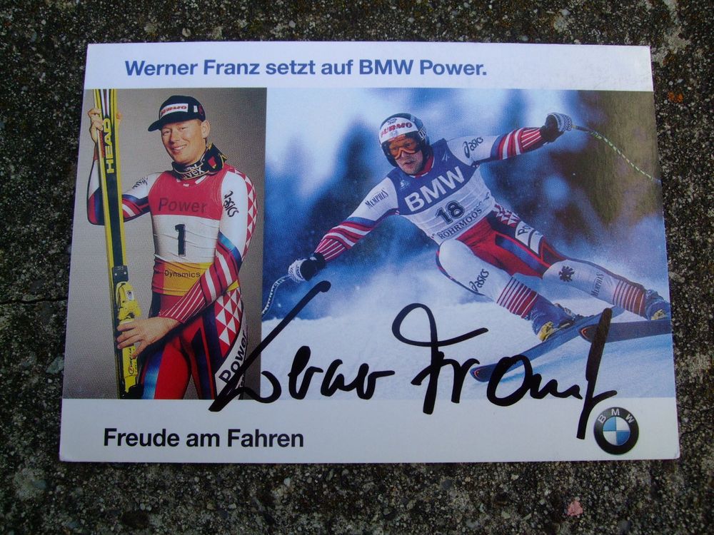 WERNER FRANZ (AUT) AUTOGRAMMKARTE TOP (Gebraucht) in Schachen b. Reute ...
