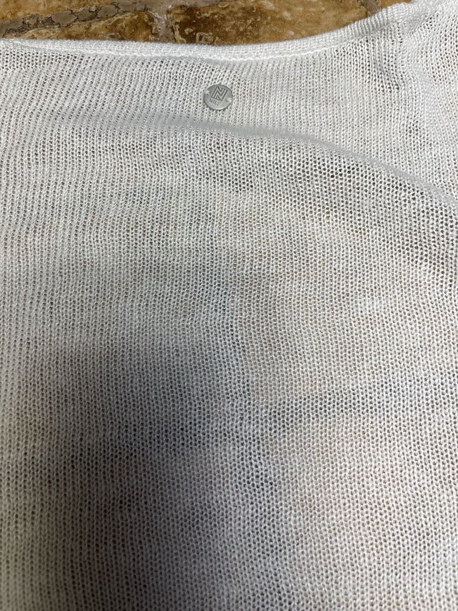 Super cardigan di cotone con lino- 1 size-chic e elegante (Nuovo ...