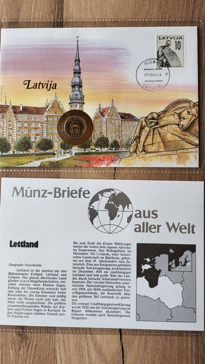 Münzbrief Lettland (Gebraucht) in Vilters für CHF 1.1 – mit Lieferung auf Ricardo kaufen