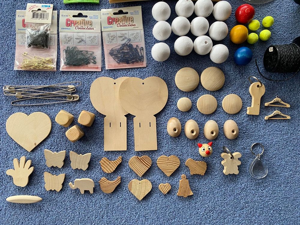 Verschiedenes Bastel-Material inkl. Artikel aus Holz | Kaufen auf Ricardo