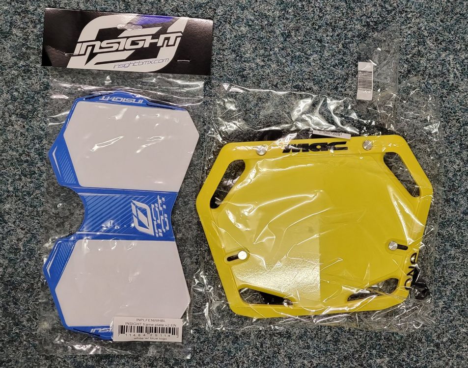 BMX Race: Number Plate und Side Plate (Neu und originalverpackt) in ...