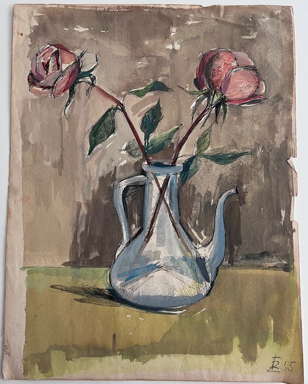 Franz Zimmermann ( 1864- 1956 ) Stilleben Aquarell (Gebraucht) in Root für CHF 10 – mit ...