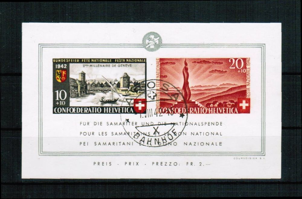 Pro Patria - Block 1942 gestempelt | Kaufen auf Ricardo