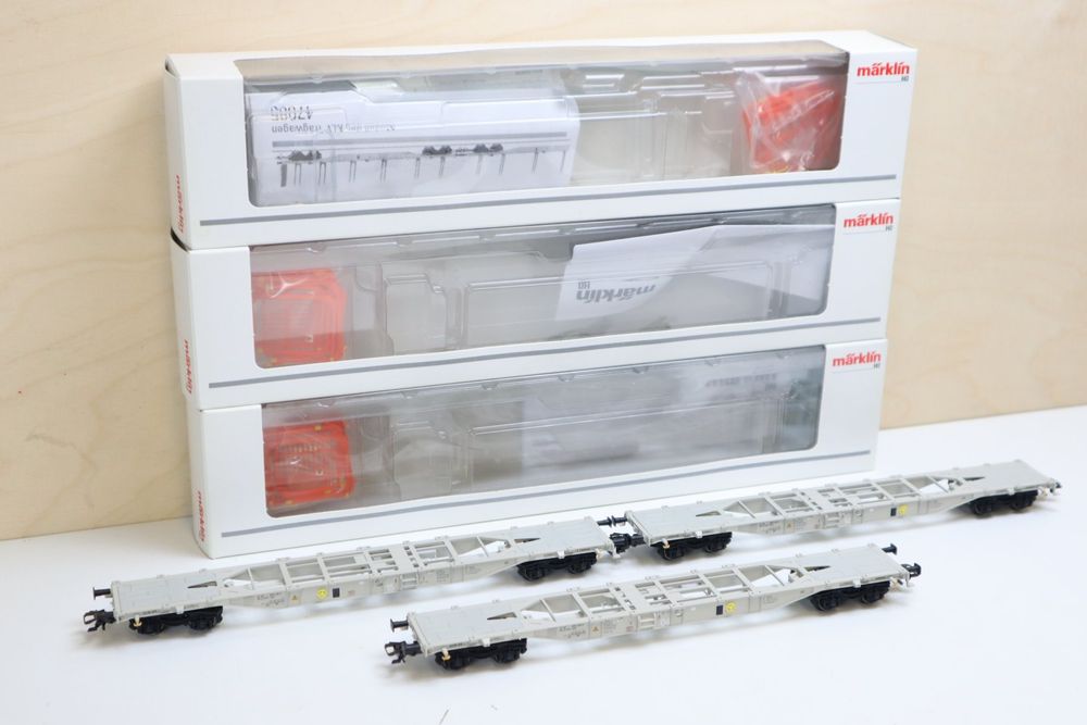 Märklin 3 x KLV-Tragwagen Set 47085 (Gebraucht) in für CHF 99 – mit ...