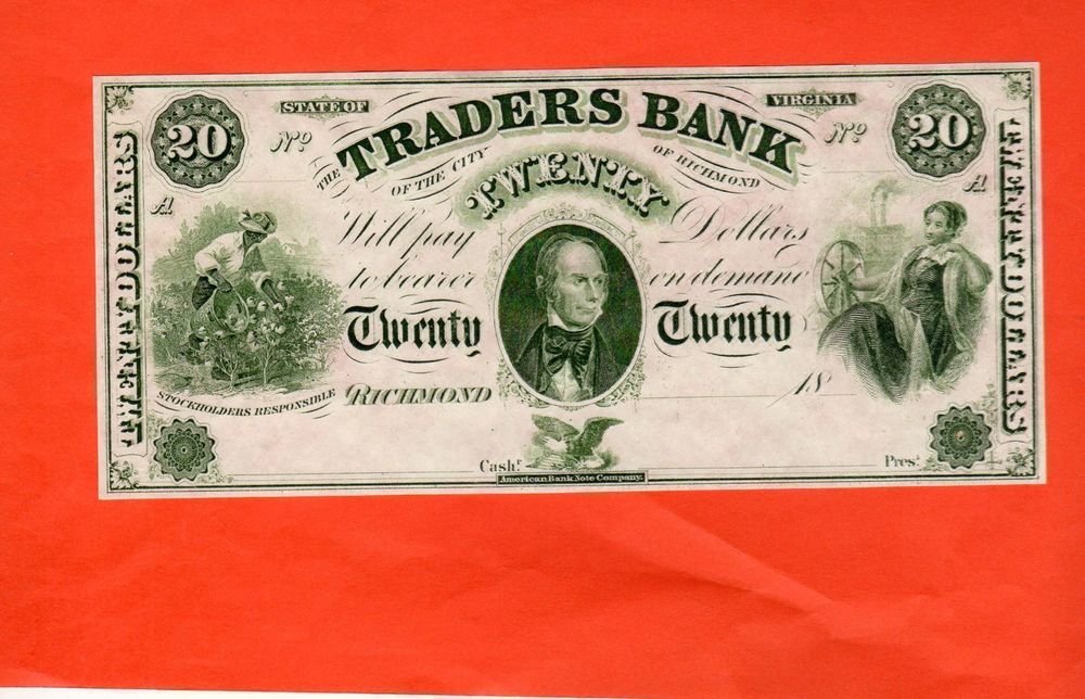 USA 18xx , 20 Dollars, Traders-Bank A (Neu (gemäss Beschreibung)) in ...