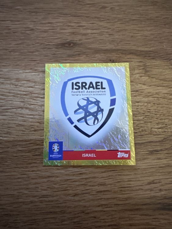UEFA Euro 2024 Germany ISR 1 topps Sticker Israel (Gold) (Neu (gemäss ...