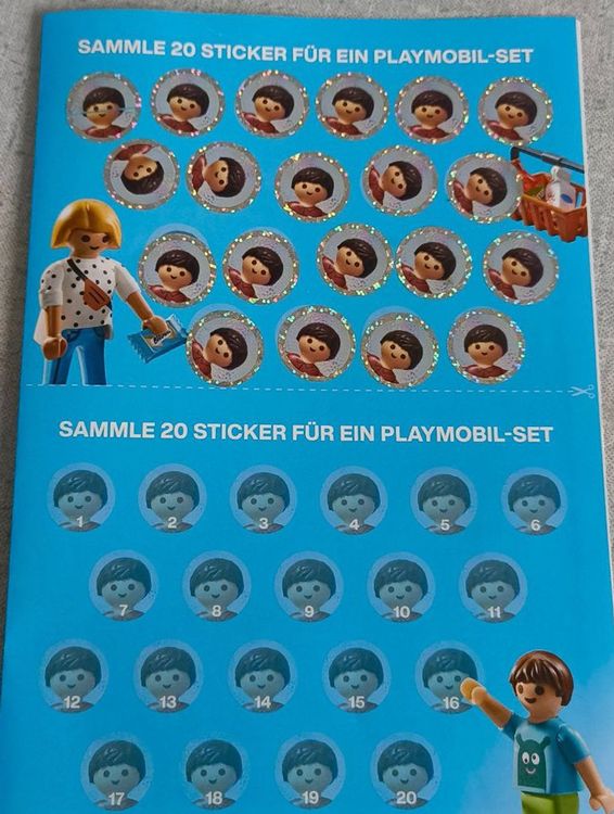 1x volle Migros Playmobil Mania Karte a 20 Kleber (Neu und originalverpackt) in Allschwil für ...