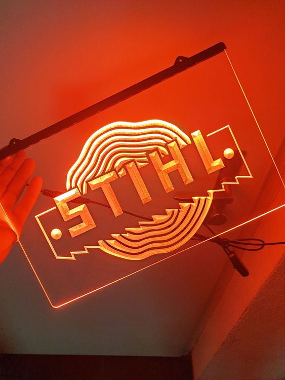 Stihl Motorsäge Alt LED Reklame Schild (Neu und originalverpackt) in ...