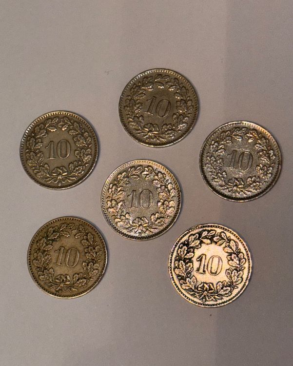 10 Rappen 1919, 1939, 1944, 1946, 1954, 1965 (Gebraucht) in Gossau ZH ...