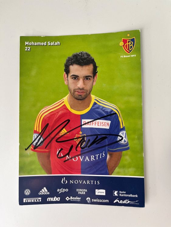 Mohamed Salah Fc Basel Autogrammkarte ab 1 Franken | Kaufen auf Ricardo