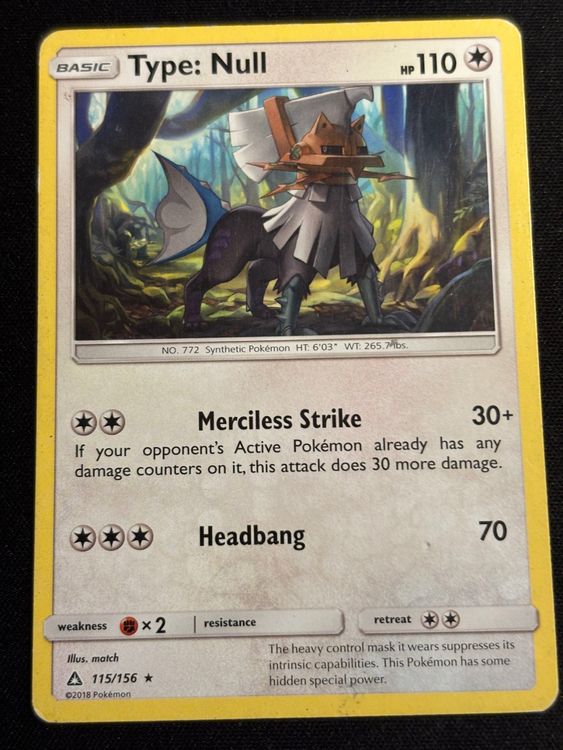 Pokemon Type: Null - Ultra-Prism 115/156 - English (D'occasion) à Bern ...