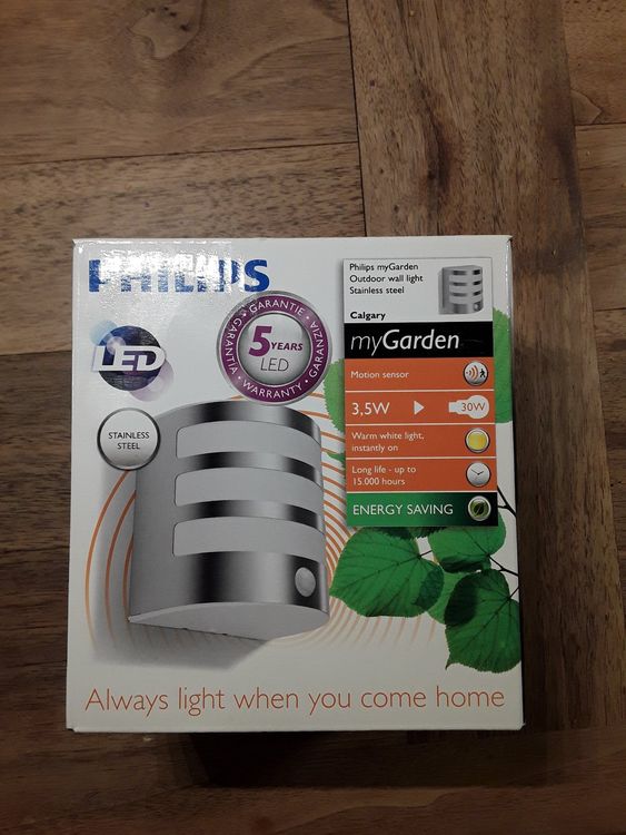 Philips myGarden LED Calgary Wandleuchte mit Bewegungsmelder | Kaufen ...