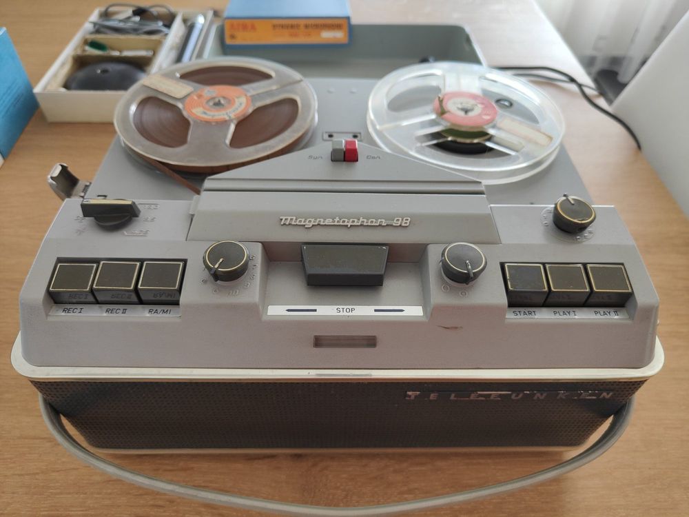 Telefunken Magnetophon 98, Tonbandgerät mit viel Zubehör | Kaufen auf ...