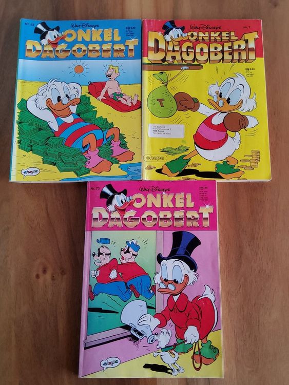 3 Onkel Dagobert Büchli (Gebraucht) in Villnachern für CHF 1.2 – mit ...